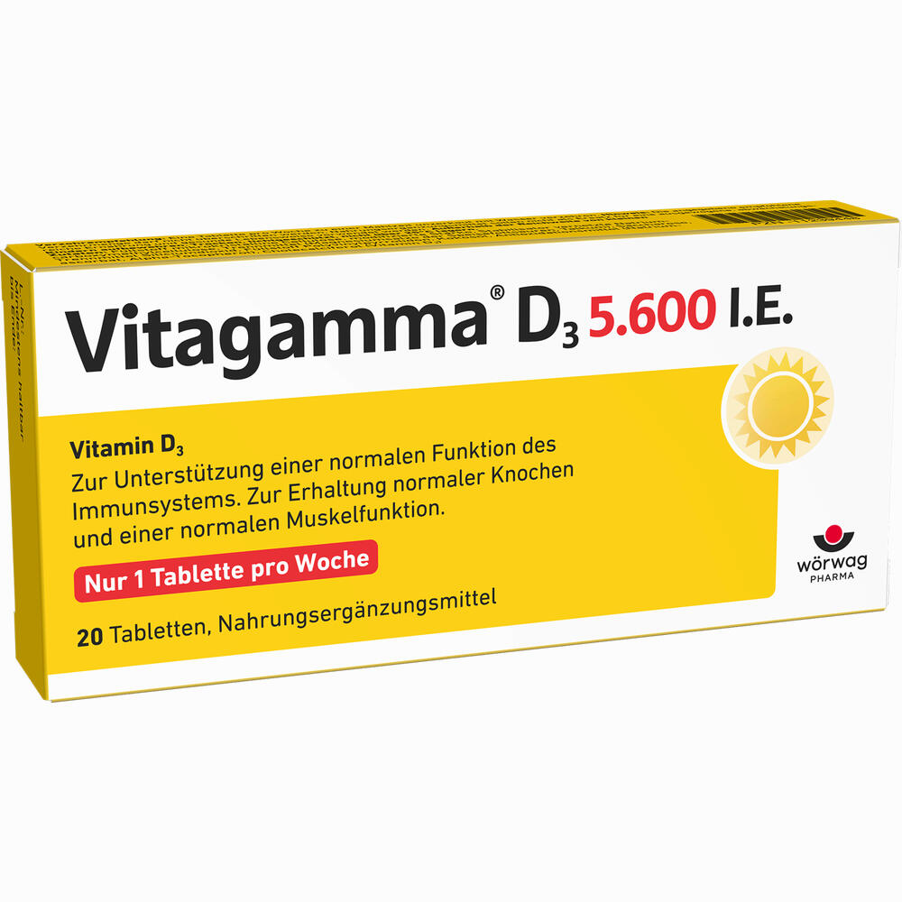 Vitagamma D3 5.600 I.e. Vitamin D3 Tabletten » Informationen und ...