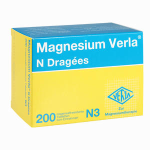 Magnesium Verla N Dragees 200 Stück – Preisvergleich ab 10,99€ | Sparmedo