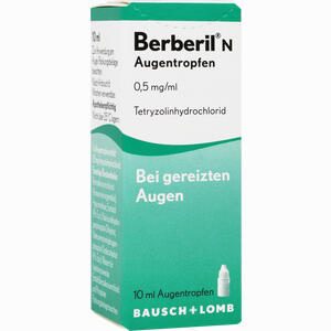Berberil N Augentropfen » Informationen und Inhaltsstoffe