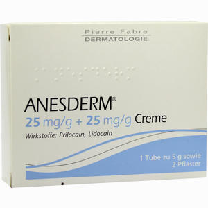 Anesderm 25mg/g + 25mg/g Creme + 2 Pflaster Kombipackung ...