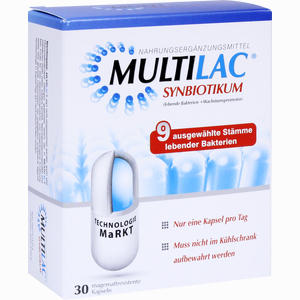 Multilac Synbiotikum Kapseln » Informationen und Inhaltsstoffe