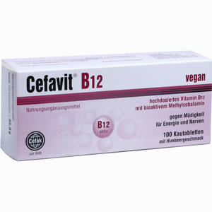 Cefavit B12 Kautabletten 100 Stück – Preisvergleich ab 11,58€ | Sparmedo